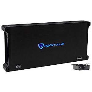 Rockville dB16 8000 Watt Peak/2000w RMS Mono 2 Ohm Amplifier Car Audio Amp, Black 15.1 Pounds
