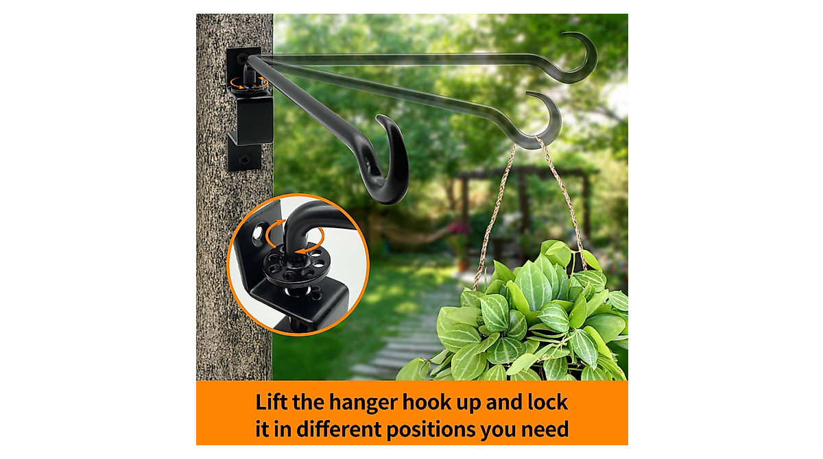 Greemov Heavy Duty 16" Swivel Plant Hangers - 2 Pack