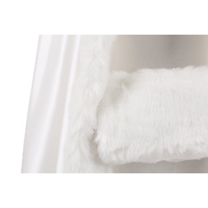 WOWBRIDAL Women's 57in Bridal Cape Wedding Cloak With Hand Muff Floor-length (White)