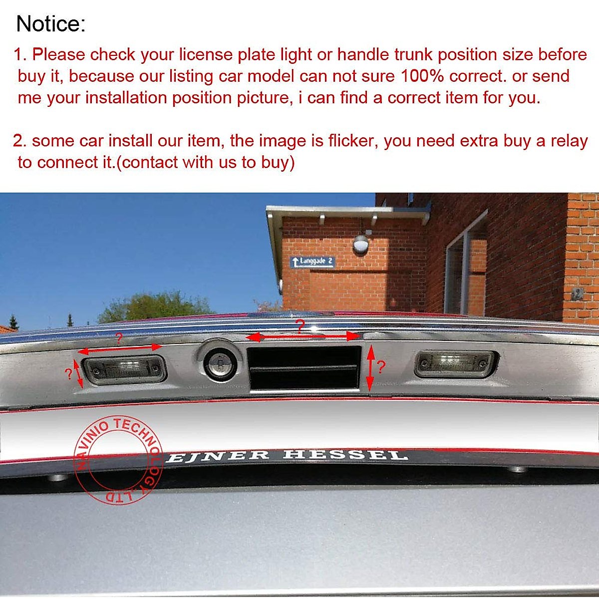 HDMEU Vehicle Car Rear View Backup Camera, Reversing Camera for Caddy;Passat B5 3B Limuzyna;Passat B6 3C Estate; Variant 2.0 TDI;Transporter T5 Touareg Caravell Multivan; Jetta;Sagitar;Golf Plus.