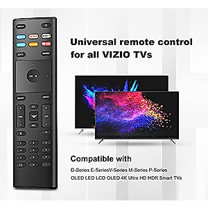 Universal Remote-Control for Vizio Smart-TV, Remote-XRT136-Replacement Compatible with LED LCD HDTV 4K UHD and More TVs …