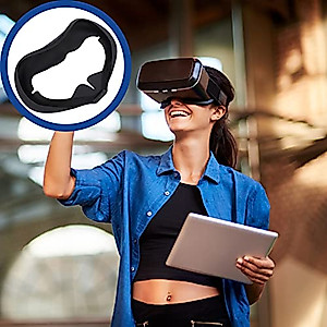 1pc Vr Eye Pads Vr Face Cover Silicone Headset Face Headset Face Cover Headset Face Pad Silicone Mask Silicone Face Mask Vr Face Mask Comfortable Face Cushion