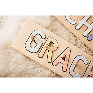 South Bend Woodworks Kids Personalized Wooden Name Puzzle – Up to 12 Characters