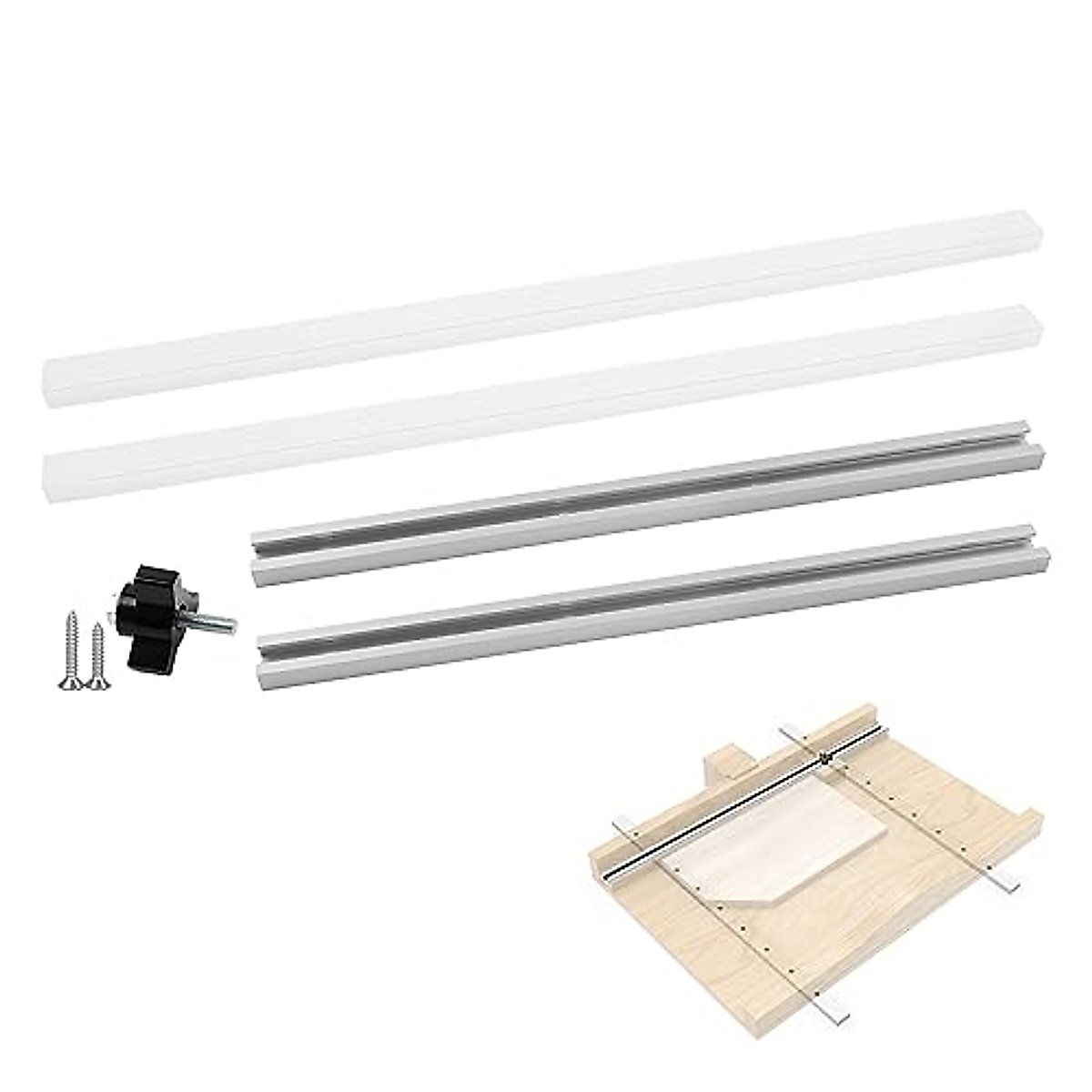 DIY Crosscut Table Saw Sled Kit with a Specific Guide Booklet to Build Your Own Tablesaw for More Accurate and Safer Saw Working, Table Saw Accessories, Pack of 1