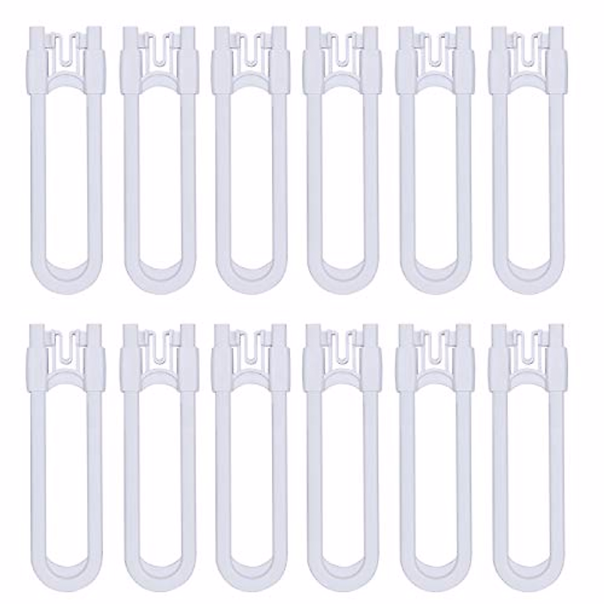 Baby Safety Locks for Cabinets-GRANDOTO Sliding Cabinet Locks for Babies & Childproof Safe Latches & Child Proofing Lock of Drawer,Wardrobe,Fridge,Bathroom,Kitchen,Cupboard Door Handle (White 12P)