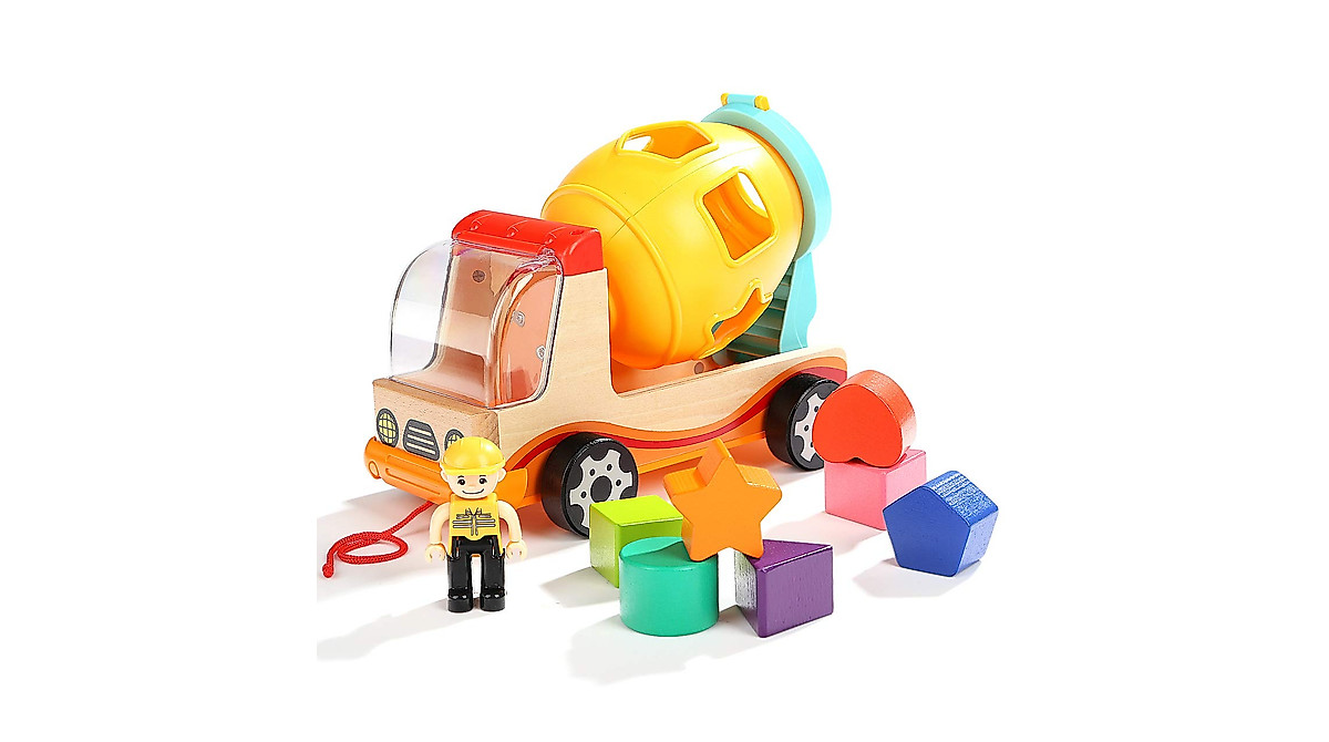 Engaging TOP BRIGHT Dump Truck Shape Sorter Toys for Toddlers