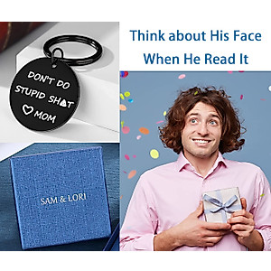 SAM & LORI Gifts for Him Teens Boys 21st Birthday Gifts for Him Age 12 14 16 18 Year Old Teenage Gift Ideas Son Christmas Stocking Stuffers Funny Keychain Cute Cool Sweet Valentines Easter Graduation