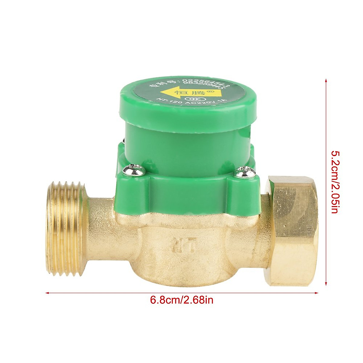 Hilitand Water Flow Sensor Switch HT-120 AC 220V G3/4"-3/4" Thread Water Pump Flow Sensor Switch for Shower Flow Water Heater