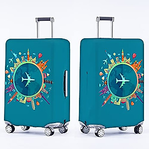 Travelkin Luggage Covers For Suitcase Tsa Approved,Suitcase Cover Protector Fit 18-32 Inch Luggage
