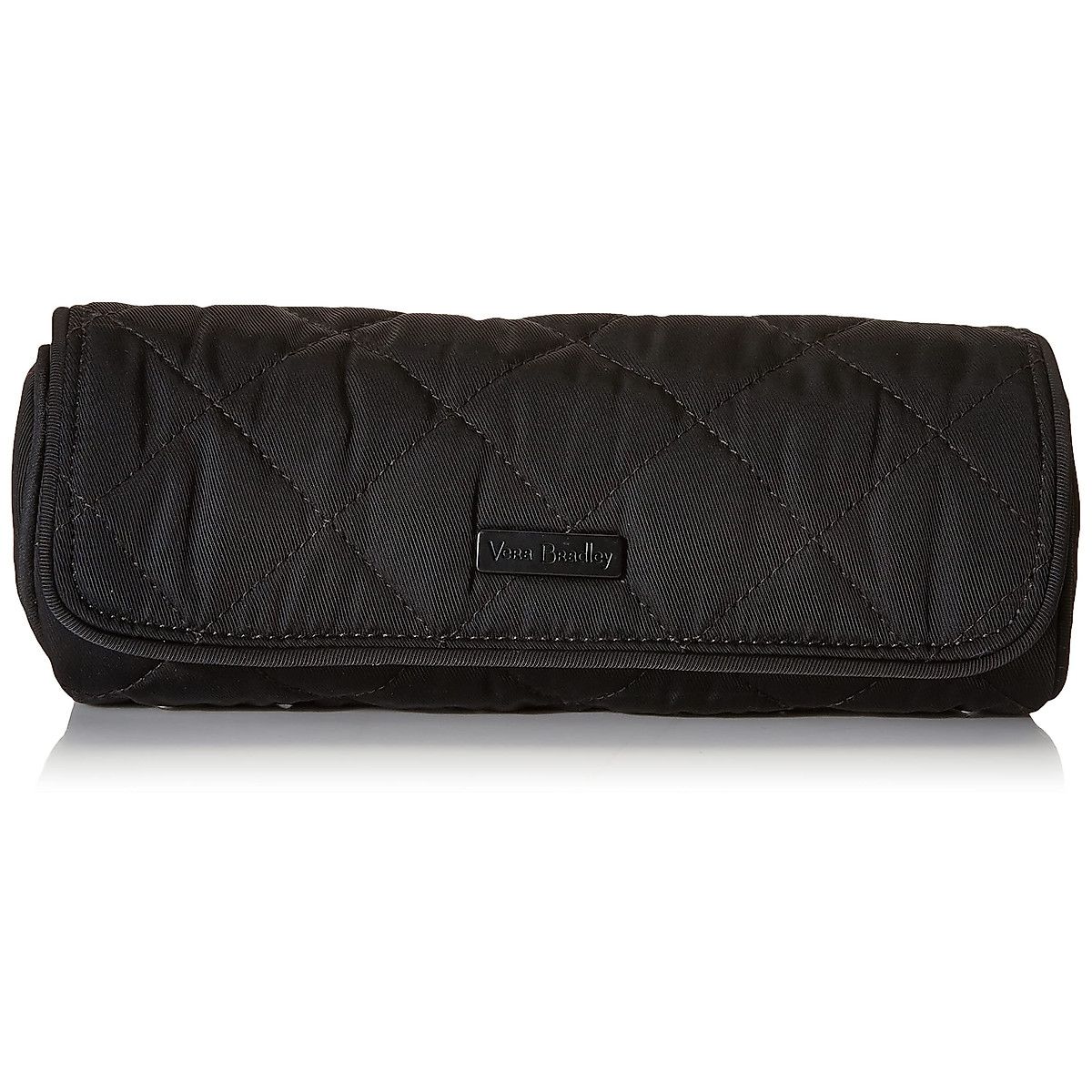 Vera Bradley Women's Performance Twill on a Roll Makeup Brush & Pencil Case, Black, One Size