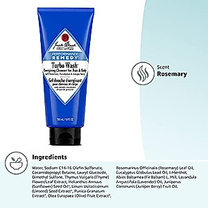 Jack Black Turbo Wash Energizing Cleanser for Hair & Body, 10 Fl Oz