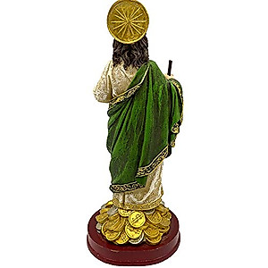 GUANG Rome Series St. Judas Statue Stepping on Money and Crutches Room Decorations Religious Gifts