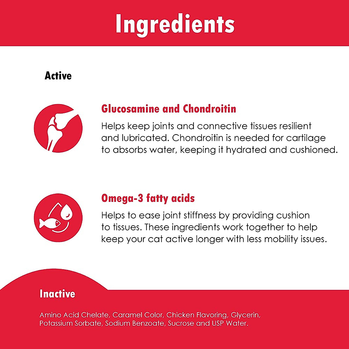 Joint MAX Liquid for Cats - Vitamins, Minerals, Antioxidants - Glucosamine, Chondroitin - Supports Joints and Cartilage Health, Chicken Flavor - Veterinarian Formulated - 8 fl oz