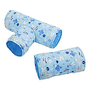 Sparkfire 2Pcs Guinea Pig Tunnels and Tubes, Small Pet Play Tunnel Toys, Hideout Tunnel for Hedgehog, Hamster, Mice, Rats, Gerbil Rat, Squirrel