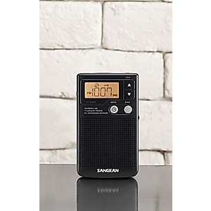 Sangean DT-200X FM-Stereo/AM Digital Tuning Pocket Radio Black