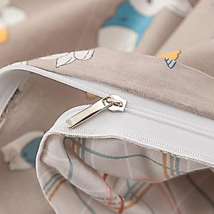 Sophni - Full Cotton 4 Pieces Bedding Sheets and Pillow Cases Sets, Modern Design, Durability, Easy to wash, Easy to use, Breathable and Comfortable (Gray1, Queen (U.S. Standard))