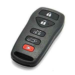 Replacement Case Compatible With 2004-2009 Nissan Quest 6-Button Key Fob Remote (FCC ID: KBRASTU51, P/N: 28268-5Z200)