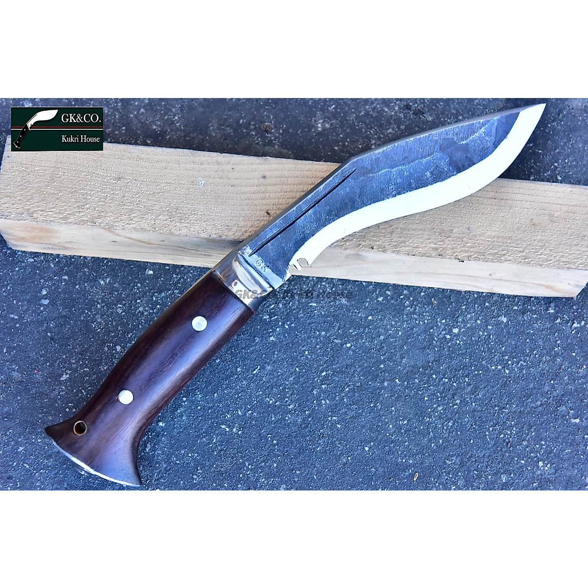 GK&CO. Kukri House Genuine Kukri/Khukuri- 5" Black (Rust Free) Blade Panawal Khukuri- Handmade Factory in Nepal.
