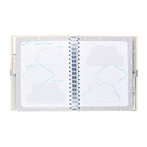 Busy B 6584 "Baby B Baby Journal with Pockets and Stickers, Neutral