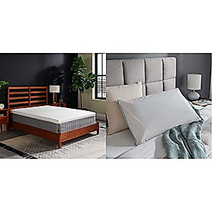 Tempur-Pedic TEMPUR-Adapt + Cooling 3-Inch King Mattress Topper Medium Luxury Premium Foam, Washable Cover, Medium Cooling Topper,White & TEMPUR-Cloud Breeze Dual Cooling Pillow, Queen, White