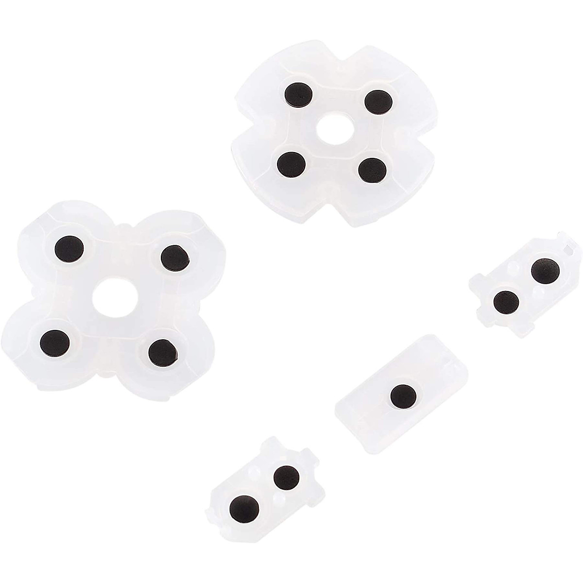 eXtremeRate 2 pcs Conductive Film Keypad Ribbon Cable Silicone Adhesive Conductive Pad Kits for PS4 Pro JDM-040 - Screwdriver Tools Included