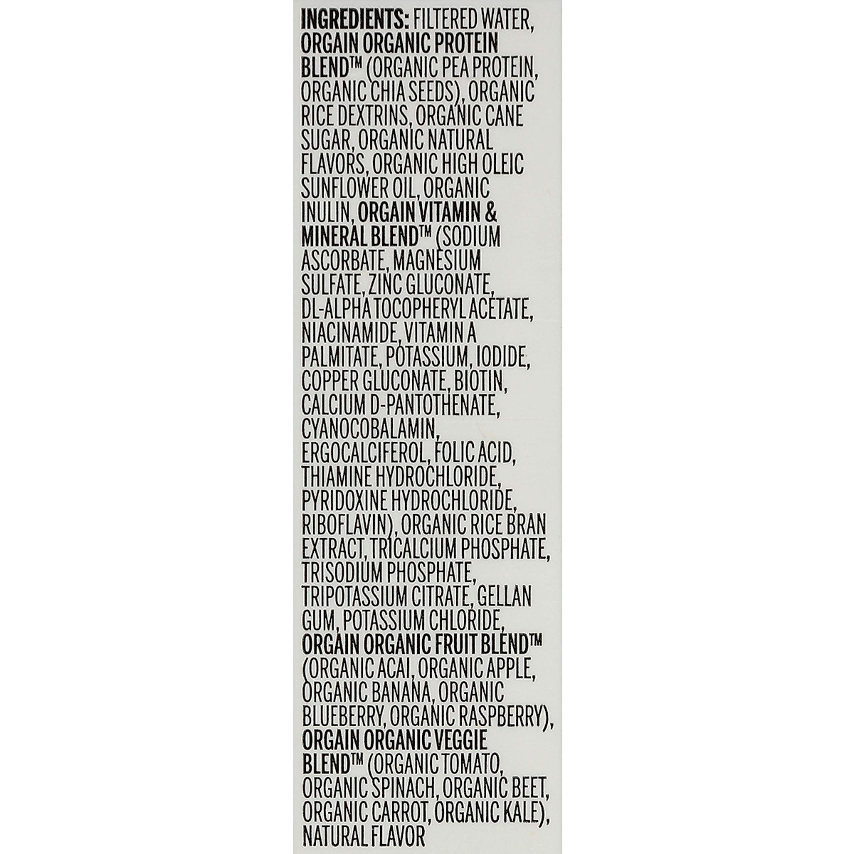 Orgain, Nutri Shake Vegan Sweet Vanilla Bean Organic, 11 Fl Oz