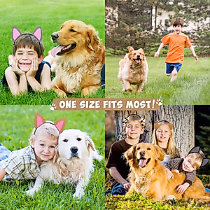 CiyvoLyeen 15 PCS Puppy Dogs Ear Headbands for Pet Birthday Party New Year Favors Dog Theme Costumes Dress-up Photo Booth Props Cute Puppy Baby Shwer Party Supplies Gift