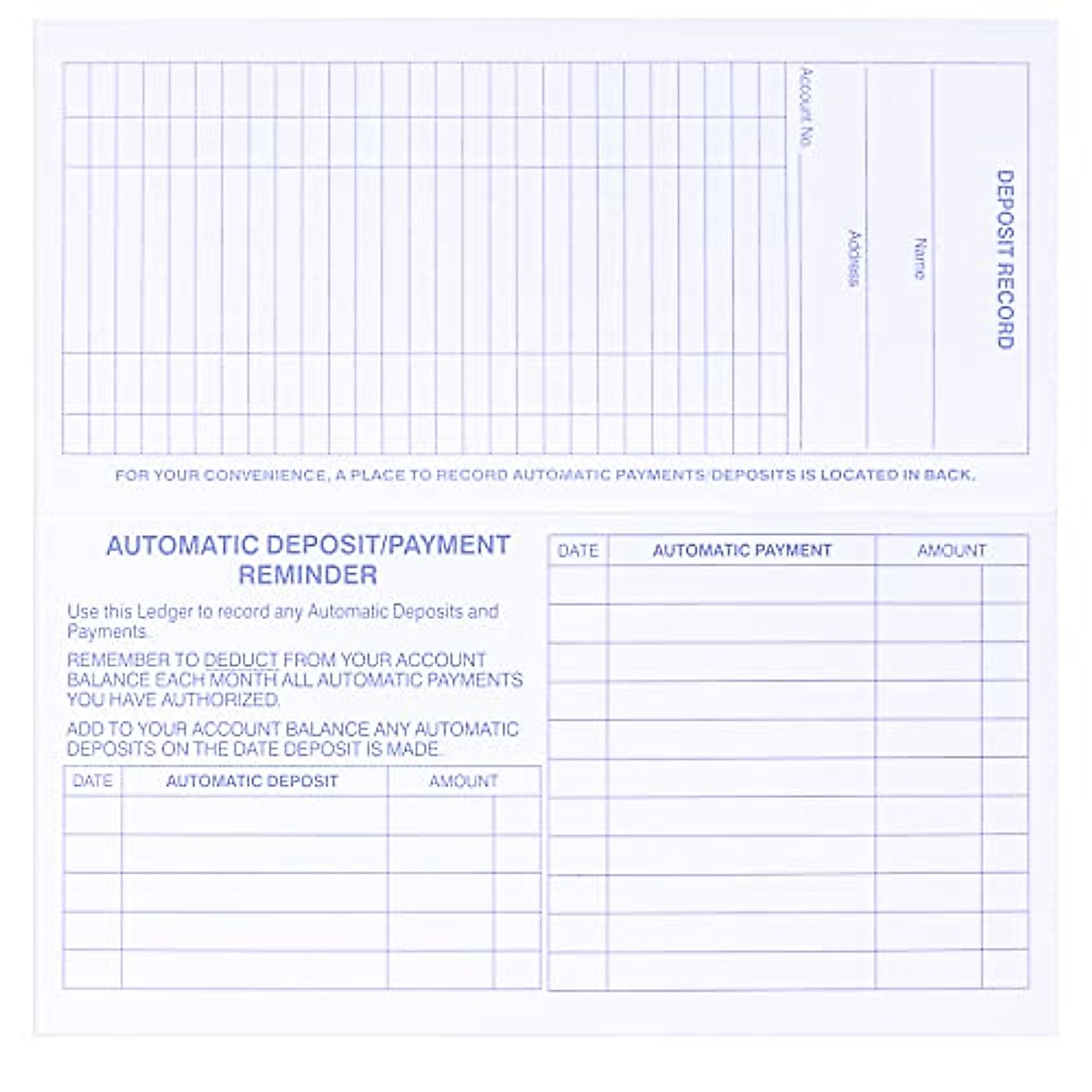 12 PCS Check registers for Personal Checkbook, Upgrade Checkbook Register and transactions Ledgers.