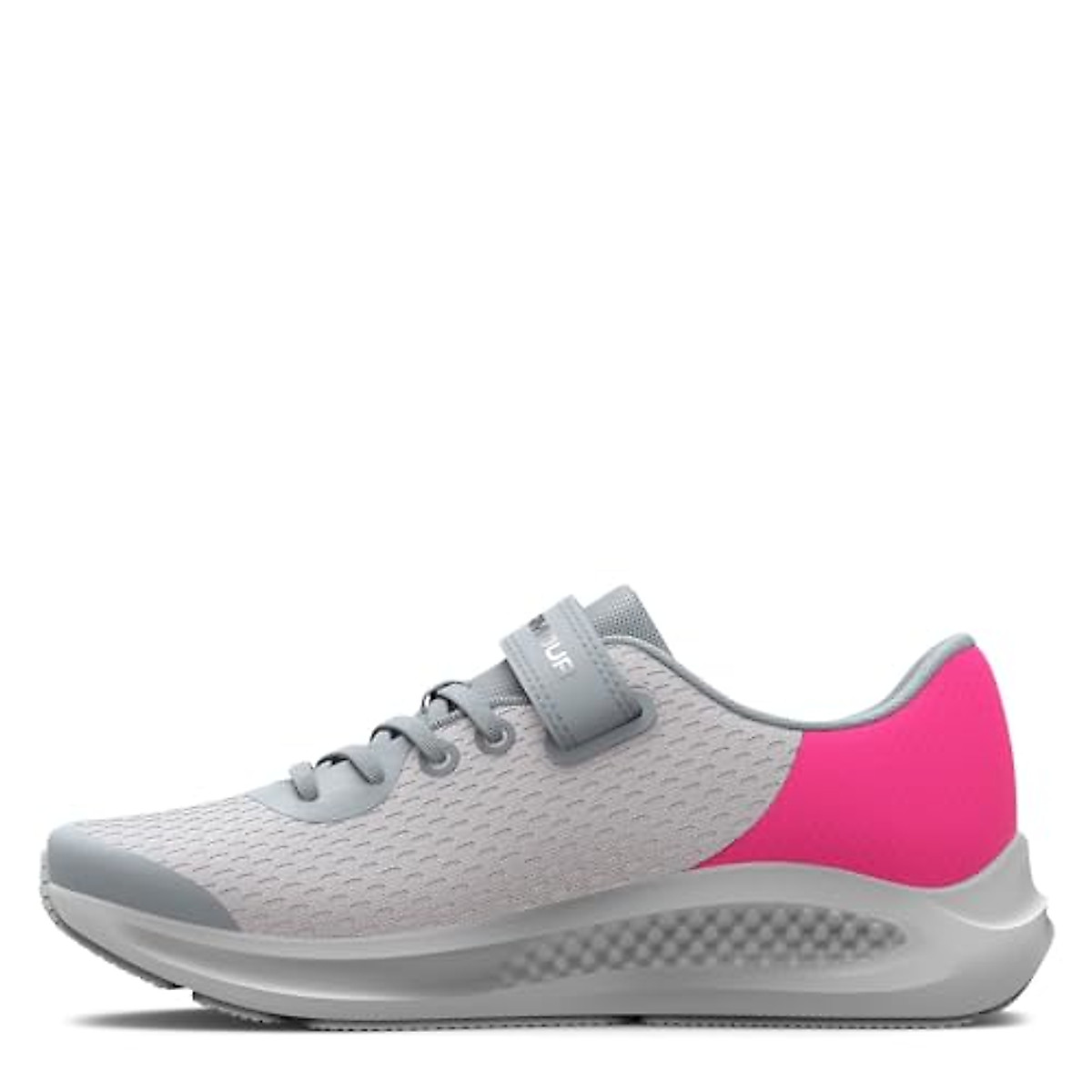 Under Armour Girls' Pursuit 3 Alternate Closure, Halo Gray/Metallic Silver, 2 Medium US