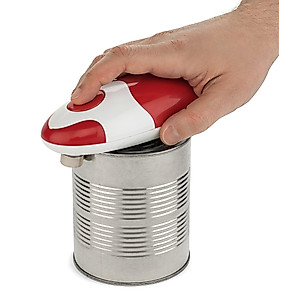 Bartelli Soft Edge Automatic Electric Can Opener - Red Battery Powered