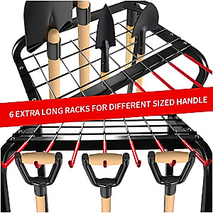 Trieez Heavy Duty Garden Tool Storage, Garden Tool Organizer - Sturdy Garden Yard Tool Rack for Garage Organization and Storage, Shed, Yard Tool Holder, Garage Tool Organizer Rack