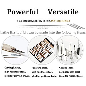 Utoolmart HSS Lathe Tool Bit 12mm x 12mm x 200mm Square Lathe Turning Tool Blanks High Speed Steel Rectangular Fly Cutter Mill Blank 1pcs