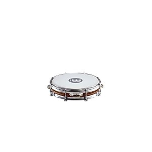 Meinl Percussion Tampeiro with Hardwood Shell and Floatune Tuning System, NOT Made in China, Three Pairs of Steel Jingles and Synthetic Head, Antique Brown, (TP06AB-M)