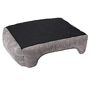 Hollypet Rectangle Plush Dog Cat Bed Self-Warming Pet Bed, Pure Gray