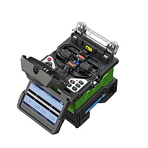 Komshine FX39 Automatic Intelligent Backbon Optical Fusion Splicer 6 Motors 4.3 inch LCD Screen Display Intelligent Optical Welding Machine 6S Splicing Machine 7800mAh Empalmador de fusión óptica