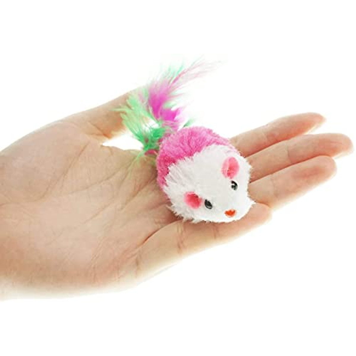 Aftermarket Furry Pet Cat Toys Mice, Cat Toy Mouse, Pet Toys for Cats, Cat Catcher for Feather Tails, 10 Counting