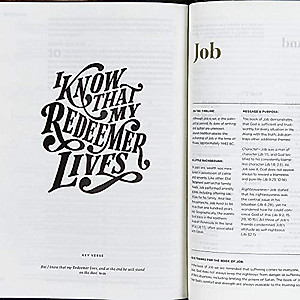 CSB He Reads Truth Bible, Black LeatherTouch, Black Letter, Wide Margins, Journaling Space, Illustrations, Reading Plans, Single-Column, Easy-to-Read Bible Serif Type