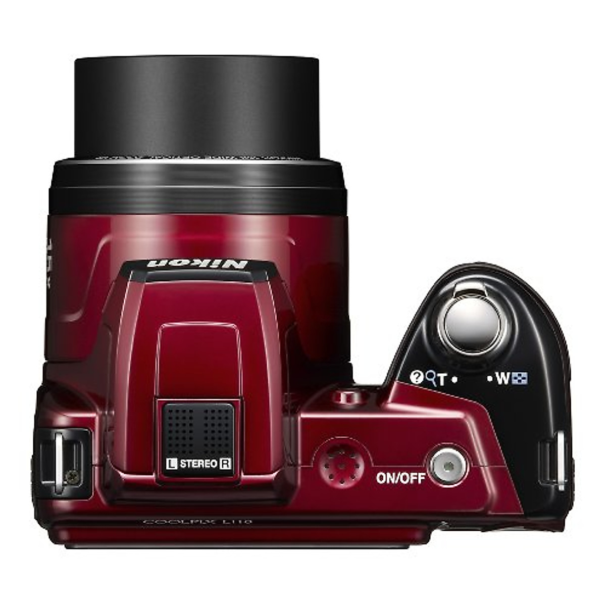 Nikon Coolpix L110 12.1MP Digital Camera with 15x Optical Vibration Reduction (VR) Zoom and 3.0-Inch LCD (Red)