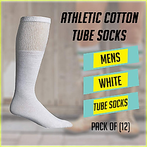 Yacht & Smith Men's & Women's Wholesale Bulk Cotton Tube Socks, Referee Style, by SOCKS'NBULK