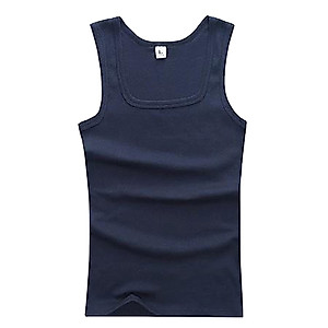 JDSHISO Men Compression Tank Top Fitness Tights Vest Sport Training Vest Quickly Dry Running Compression Sleeveless Shirt Black S