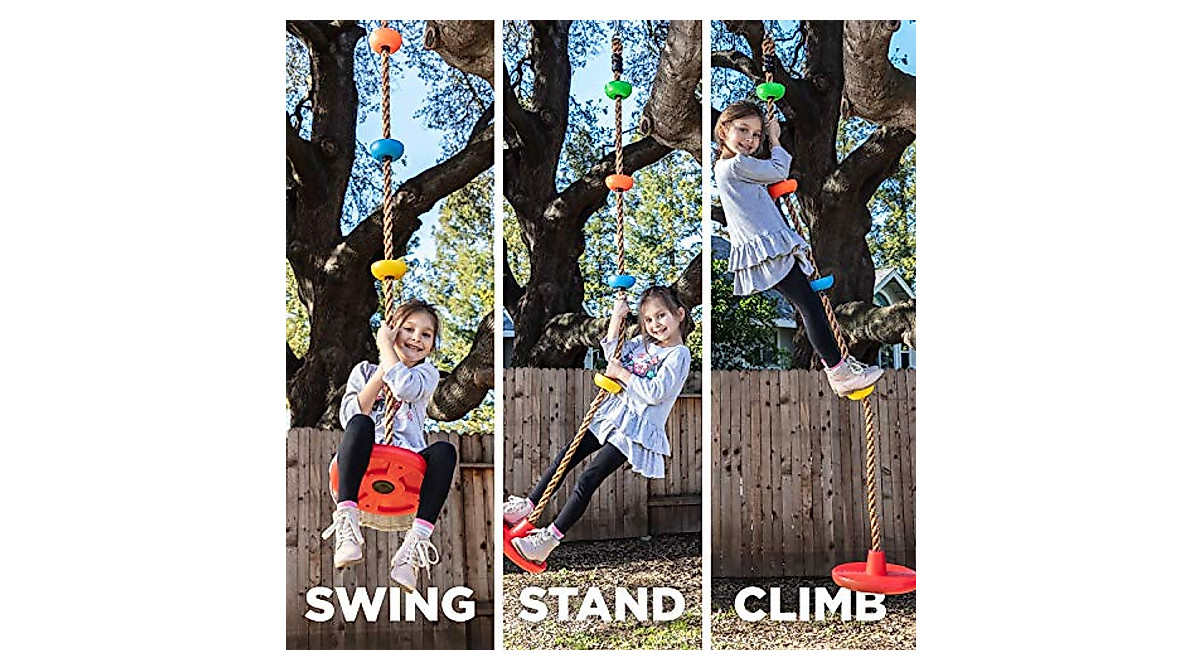 Fun LAEGENDARY Tree Swing for Kids - Easy Outdoor Play