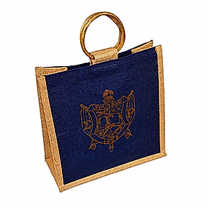 Sigma Gamma Rho Jute Bag Royal Blue One Size