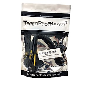 TeamProfitcom PCI-e 6 Pin to Dual PCIe 8 Pin (6+2) Graphics Card PCI Express Power Adapter GPU VGA Y-Splitter Extension Cable Mining Video Card Sleeved Power Cable 9 inches (2 Pack)