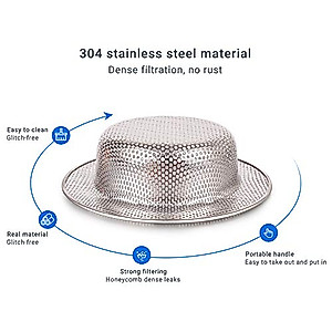 MAEXUS Sink Drain Strainer, Kitchen Sink Strainer, Sink Stopper, Drain Stopper Used to Prevent Clogging of Kitchen Sinks (4.5 Inches in Diameter)