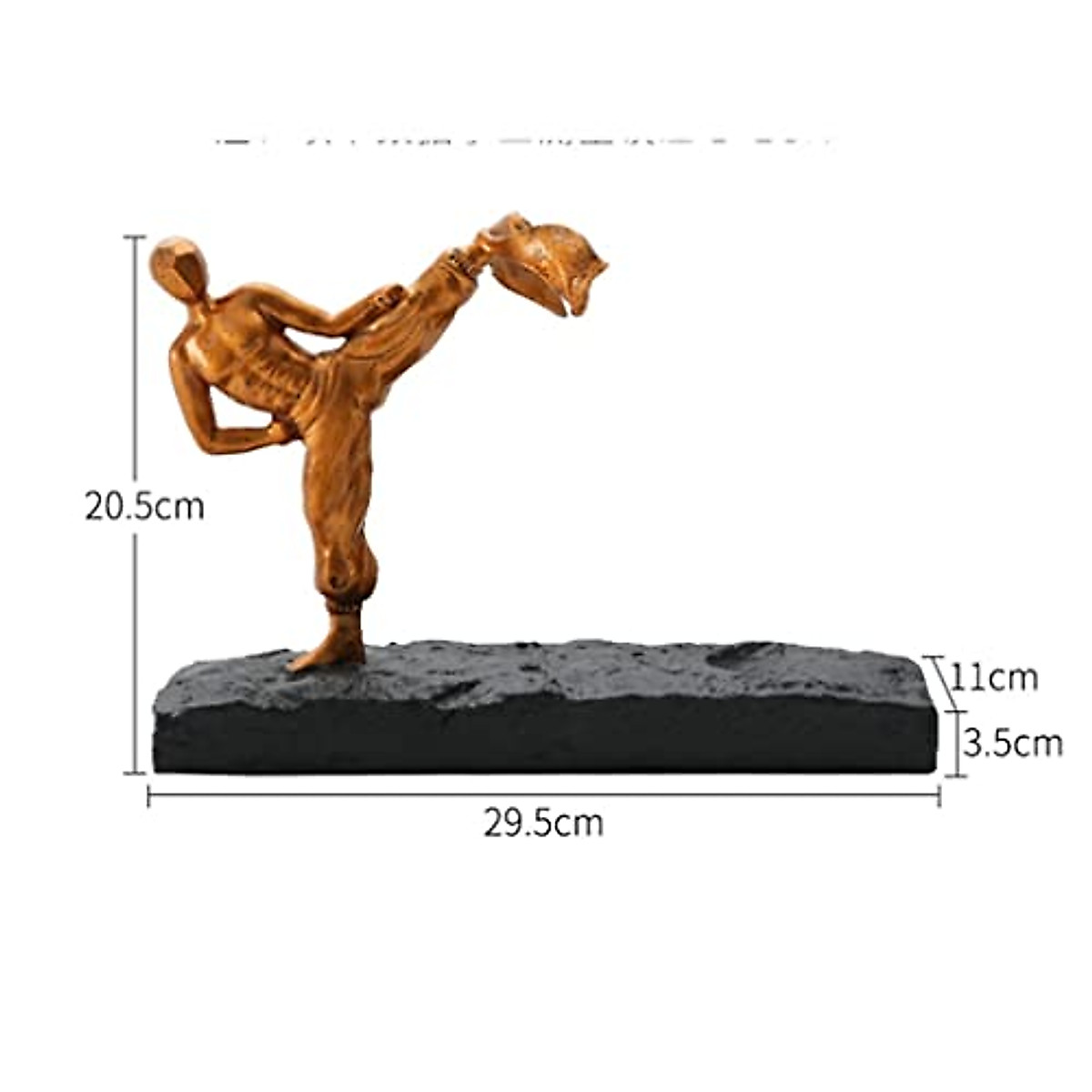 DOUBA Kung Fu Little Golden Man Creative Resin red Wine Rack Decoration Living Room Wine Cabinet Decoration