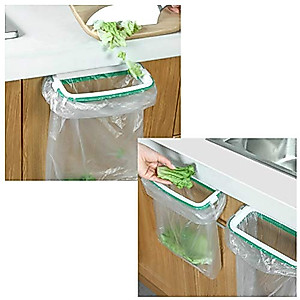 VinBee 5 PCS Portable Trash Bag Holder Hanging Trash Garbage Bag Holder Hanging Kitchen Cupboard Door Back Style Stand Trash Garbage Bags Storage Rack for Kitchen Cupboard