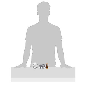 Playmobil 9381 1.2.3 Zookeeper with Elephant, Fun Imaginative Role-Play, PlaySets Suitable for Children Ages 4+