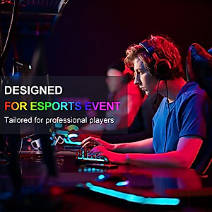 GK-XLI Gaming Mouse Wired, Lightweight Gaming Mice, Breathing RGB Plug Play High-Precision Adjustable 3200 DPI Ergonomic PC Gaming Mouse for Gamer, Wired Mouse for Laptop