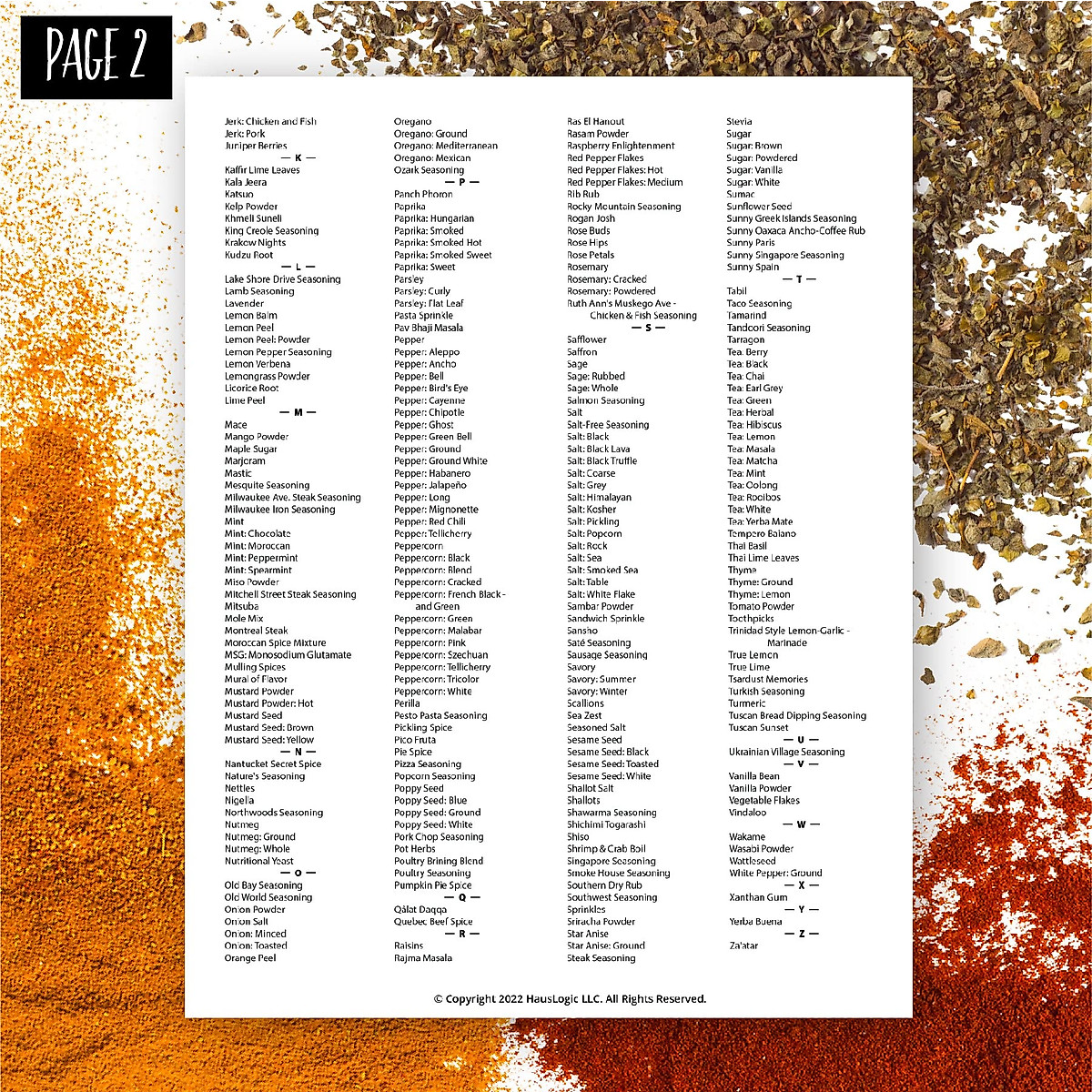 AllSpice Ultimate Spice Label Set 525 Preprinted Water Resistant Round Spice Jar Labels Set 1.5" with Extra Fine White Paint Pen(Modern Black)