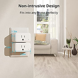 SwitchBot Smart Plug Mini 15A, Energy Monitor, Smart Home WiFi(2.4GHz) & Bluetooth Outlet Compatible with Alexa & Google Home, APP Remote Control & Timer Function, No Hub Required(4 Pack)
